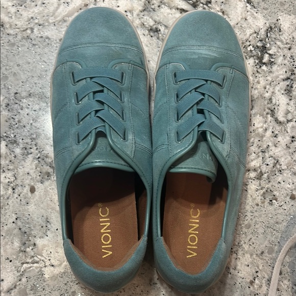 Vionic | Shoes | Likenew Vionic Aqua Suede Sneakers | Poshmark